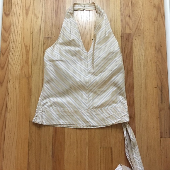 Banana Republic | Tops | 0 Silk Halter Top With Side Tie Sash | Poshmark
